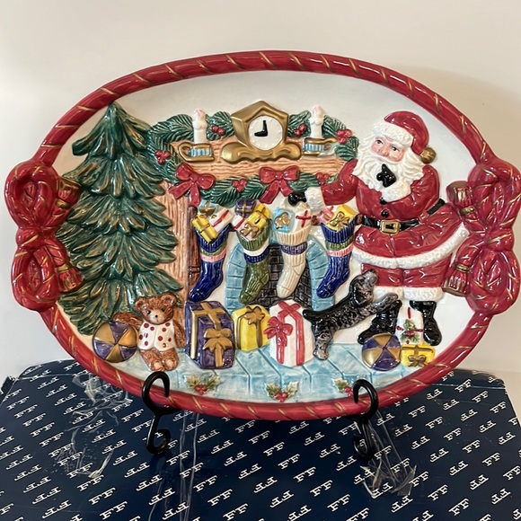 Fitz and Floyd | Holiday | Vintage Fitz And Floyd Santa Platter | Poshmark